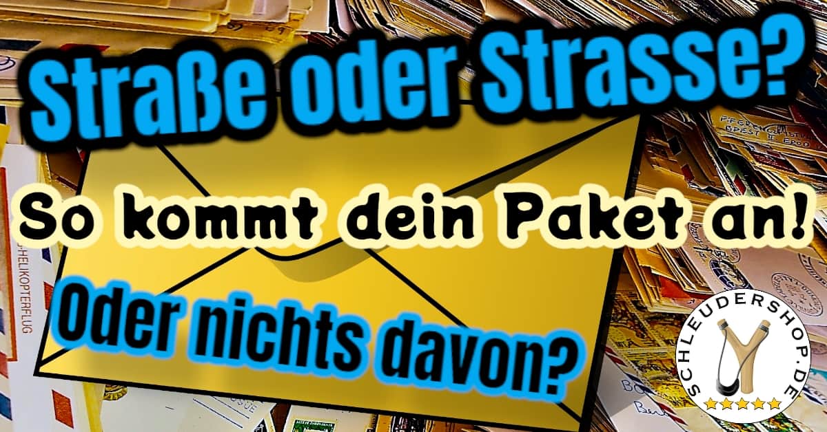 Lieferadresse richtig eingeben | schleudershop.de